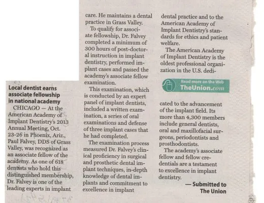 Dr. Paul Falvey | Dentist in Grass Valley, CA